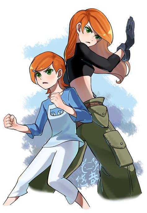 Gwen Tennyson And Kim Possible Ben 10 And 1 More Drawn By Youzaiyouzai112 Danbooru