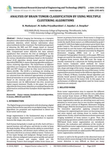 Survey On Brain Tumor Detection Using Deep Learning