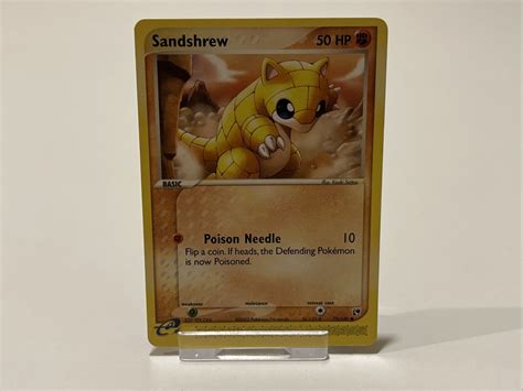 Pokemon Sandshrew 75100 Ex Sandstorm Nm Common Card Values Mavin
