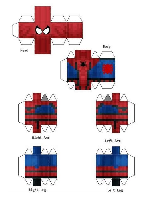 Spiderman Papercraft Manualidades Para Hombres Manualidades De