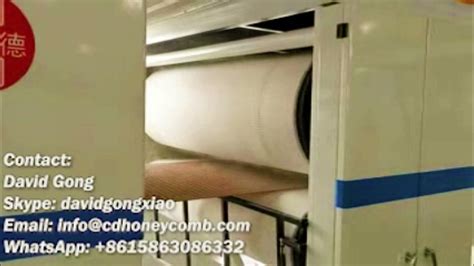 【全自动蜂窝纸板生产线】automatic Honeycomb Panel Production Line Youtube