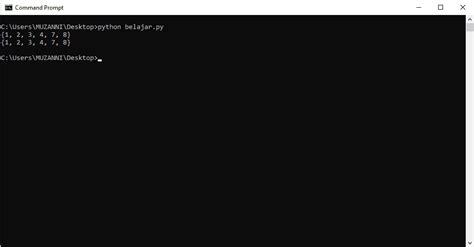 Tutorial Python Operasi Tipe Data Set Malas Ngoding