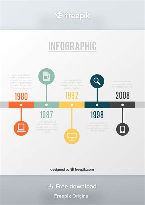 Premium Vector Timeline Infographic