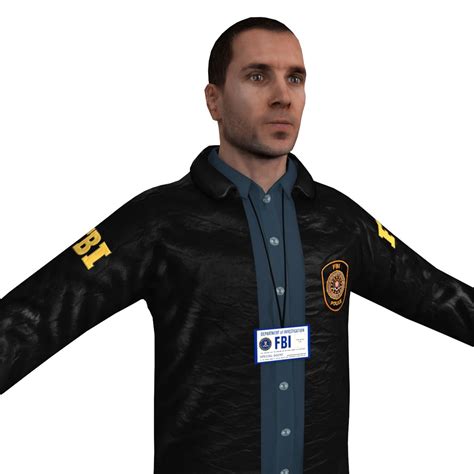 Agent du FBI LOD2 modèle 3D $179 - .max .obj .fbx - Free3D