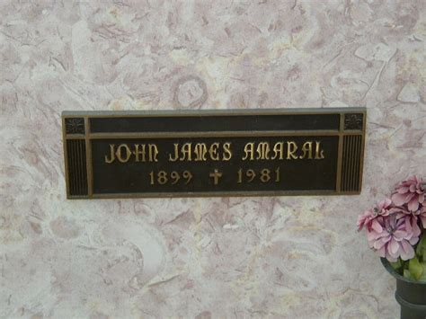 John James Amaral 1899 1981 Find A Grave äreminne