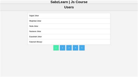 pagination project