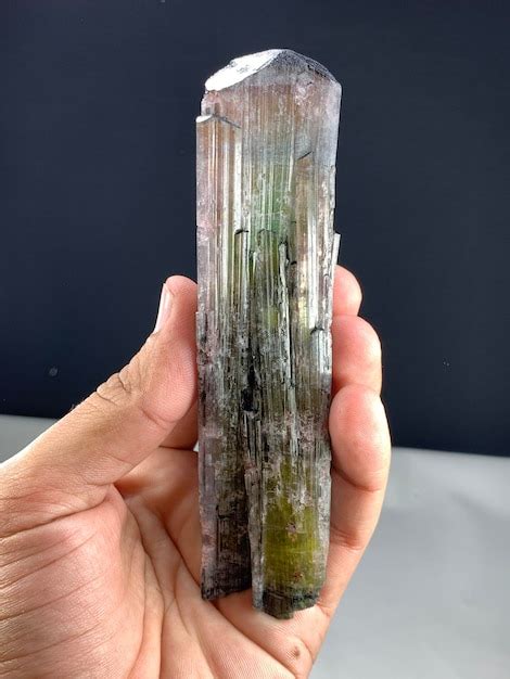 Premium Photo Multi Color Tourmaline Crystal Specimen From Kunar