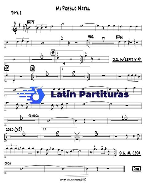 Grupo Niche Mi Pueblo Natal Latin Partituras