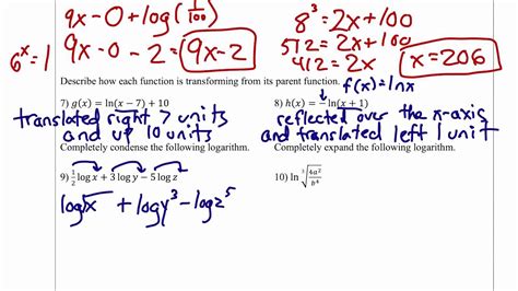 Logarithm Practice Full Lesson Youtube