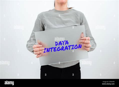 Text Caption Presenting Data Integration Word Written On Involves