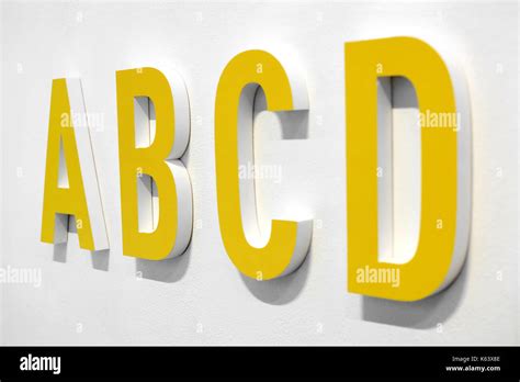 Abcd letters hi-res stock photography and images - Alamy