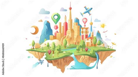 Geolocation Dashboard For Navigation Digital Map And Gps Travel