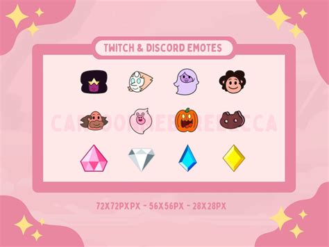 Steven Universe Emotes I Discord Emote Pack I Twitch Emote Pack I