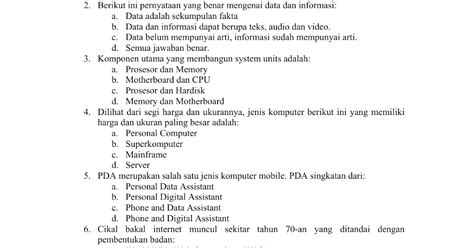 24 Soal Akm Bahasa Indonesia Kelas 7 Soal Jawaban