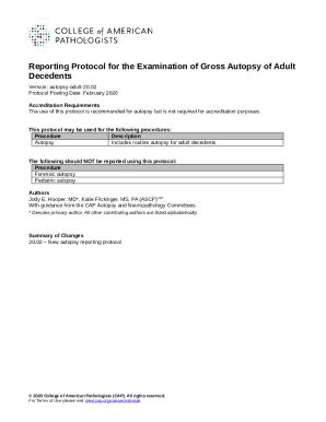 AUTHORIZATION FOR POST MORTEM EXAMINATION Doc Template PdfFiller