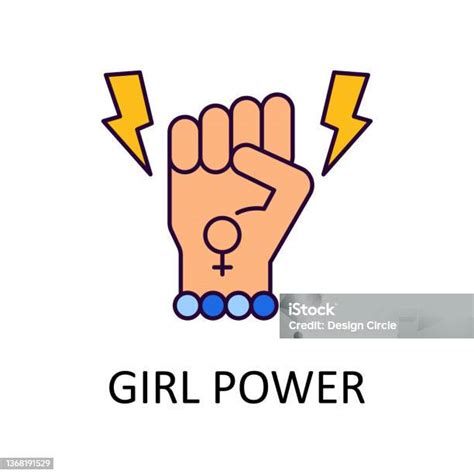 걸 파워 벡터 채워진 윤곽선 아이콘 디자인 일러스트레이션 화이트 백그라운드 Eps 10 파일에 주택 개선 기호 동성 커플에 대한 스톡 벡터 아트 및 기타 이미지 Istock