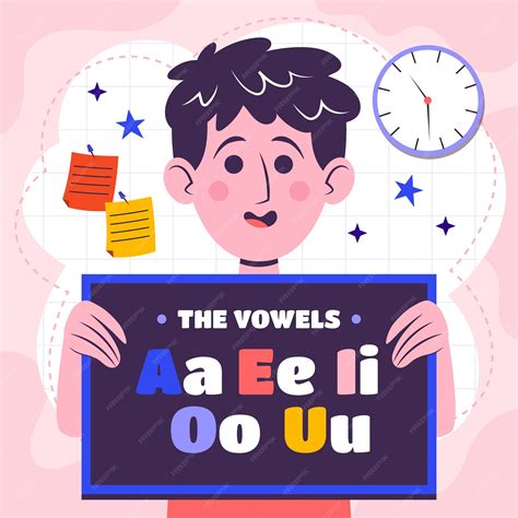 Ilustración De Vocales Dibujadas A Mano Vector Gratis