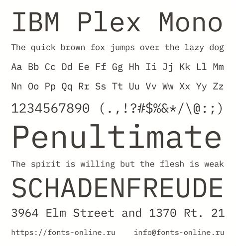 Ibm Plex Mono Font