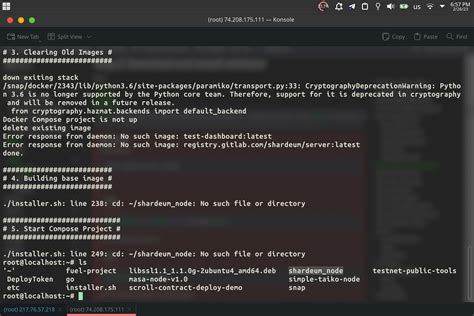 Validator Install Outside Root Directory · Issue 144 · Shardeumbug