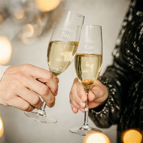 Personalized Champagne Flutes Glasses Yoursurprise