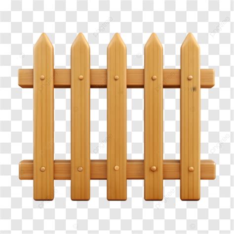 3d Isolated Render Of A Fence Icon With Sturdy Wooden Design Symbolizing Security And Boundary