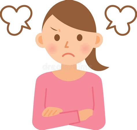怒气冲冲的愤怒女人 脸上表情咄咄逼人的愤怒女人 闪电从愤怒中闪过 向量例证 插画 包括有 纵向 动画片 234775342