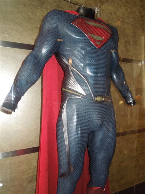 Hollywood Movie Costumes And Props Man Of Steel Superman Suit On Display Original Film