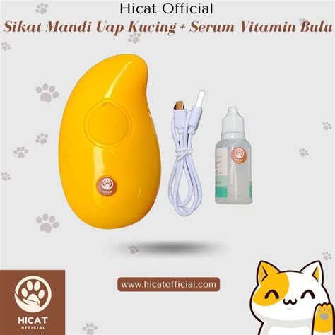 Jual Sikat Mandi Uap Kucing Free Serum Vitamin Bulu Kucing Tetes