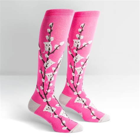 Womens Kitty Willows Knee High Socks Womens At Mighty Ape Nz