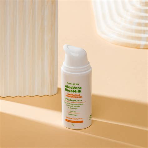 Chriszen Aloe Vera Rice Milk Hydrating Sunscreen Gel Spf 50pa