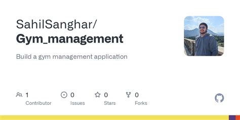Github Sahilsanghar Gym Management Build A Gym Management Application