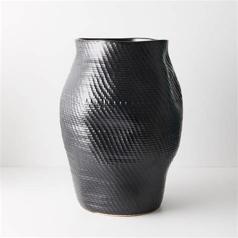 Kalena Pot Black 52cm — Flora Designs Australia