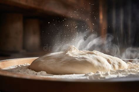 The Beauty Of Yeast In Close Up Showing The Dough And The Fermentation