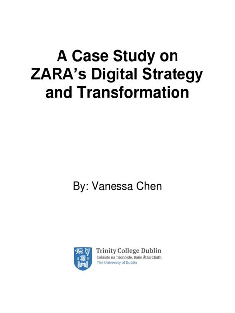 A Case Study On Zaras Digital Transforma Pdf Retail E Commerce