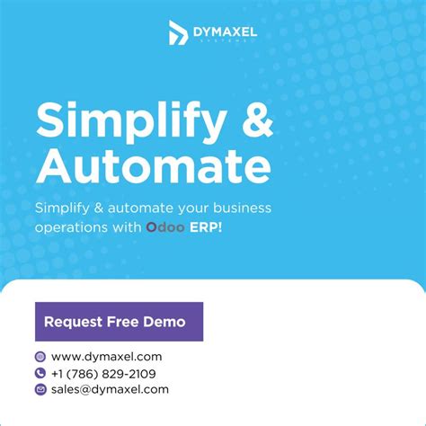 Simplify Automate Odoo Erp Business Operations Dymaxelsystems