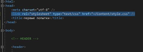 Html Core пустой проект не подключается таблица стилей Css