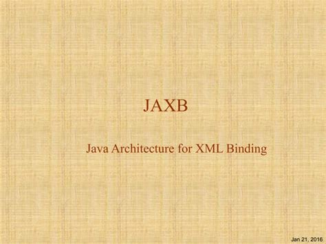 Jaxb Ppt