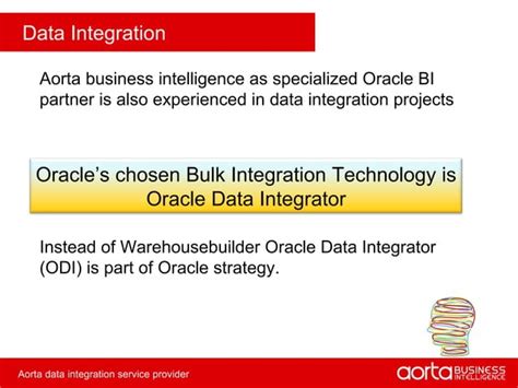 Aorta Oracle Data Integrator PPT