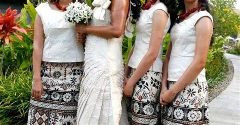 Modern Fijian Bridal Dress And Bridesmaids Dresses The Designer Is