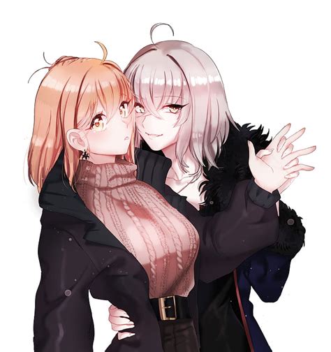 Anime Girls Holding Hands Eumolpo Wallpapers