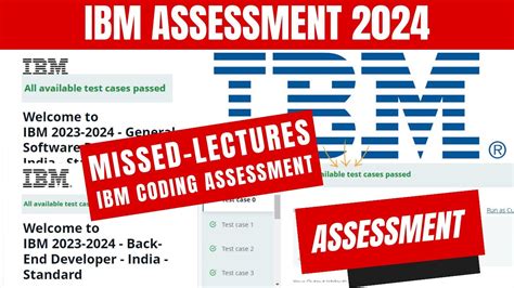 Ibm Software Developer And Ibm Back End Developer Coding Assessment 2024