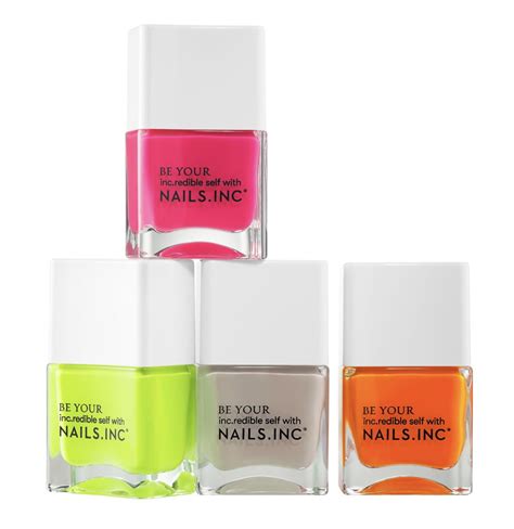 Nails Inc Naked In Neon Gift Set 4 Pretty Neon Nude Shades