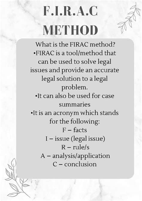 Firac Slides What Is The Firac Method •firac Is A Toolmethod That