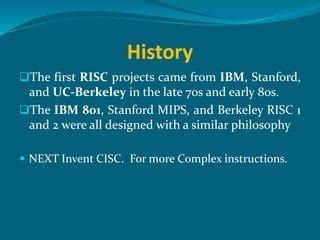 RISC And CISC Processors PPTX