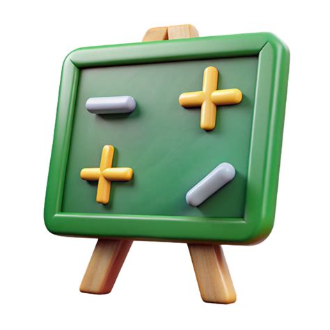 Vibrant Creative Green Chalkboard With Math Equations Cutout Authentic 57438715 Png