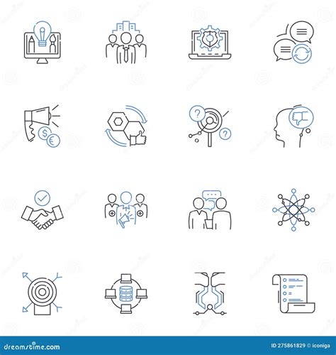 Quality Assurance Line Icons Collection Standards Compliance