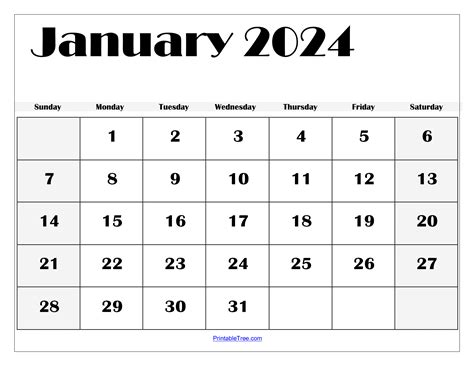 2024 January Calendar Excel Free Pdf Calendar 2024 Custom