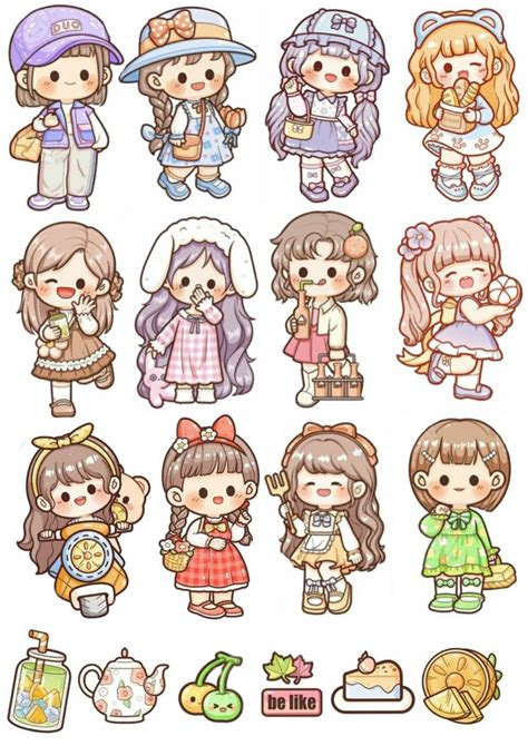 ملصقات كيوت 🐾🐇 In 2024 Cute Easy Doodles Cute Easy Drawings Easy