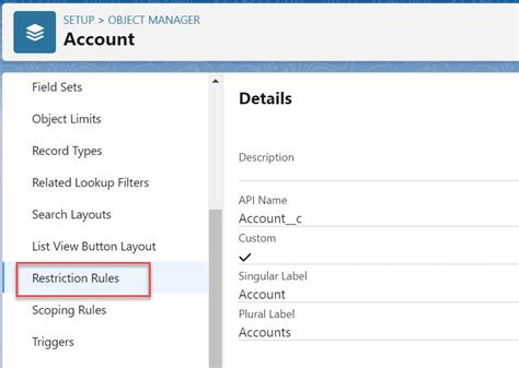 How To Create Restriction Rules In Salesforce
