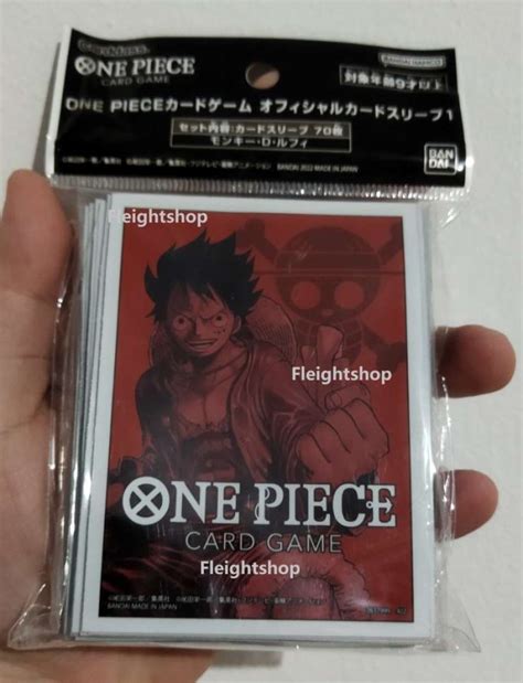 Promo Sleeve TCG One Piece Card Game 2022 Strawhat Pirate Monkey D